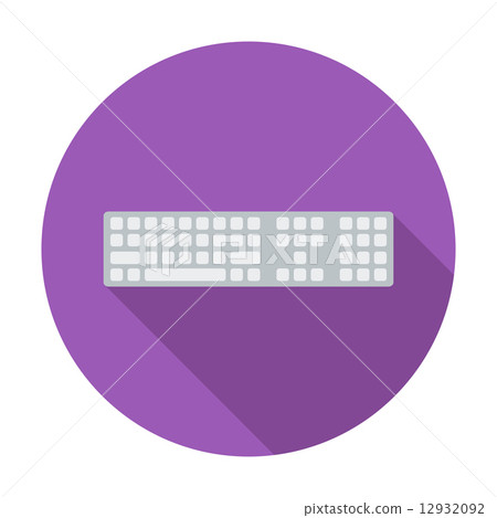 Keyboard flat icon - Stock Illustration [12932092] - PIXTA