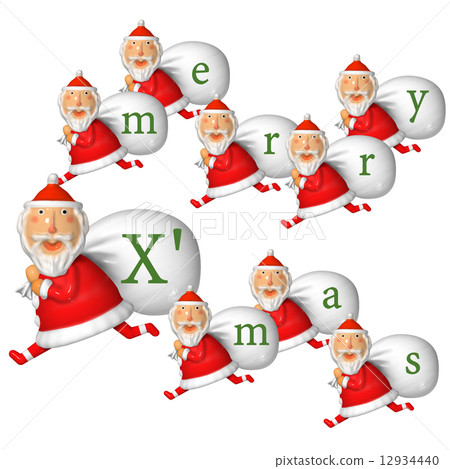 Busy Santa Claus - Stock Illustration [12934440] - PIXTA