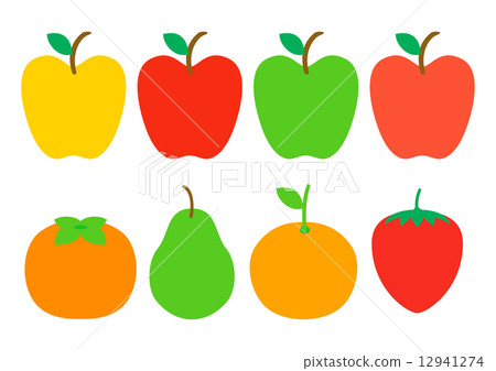 Fruits 8 species (icon) - Stock Illustration [12941274] - PIXTA