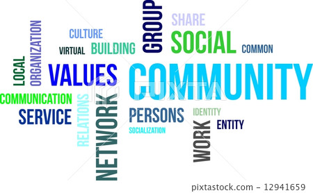 word cloud - community - Stock Illustration [12941659] - PIXTA