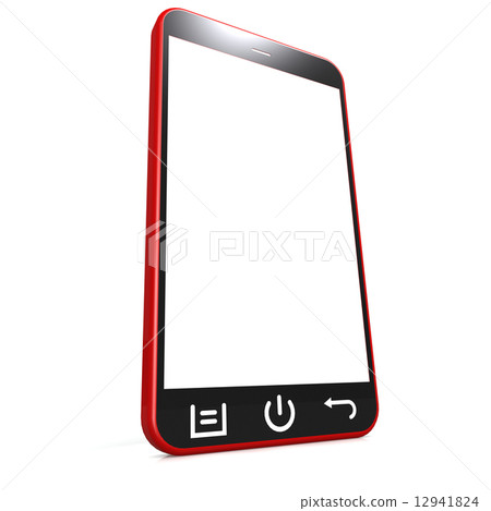 Red smartphone - Stock Illustration [12941824] - PIXTA