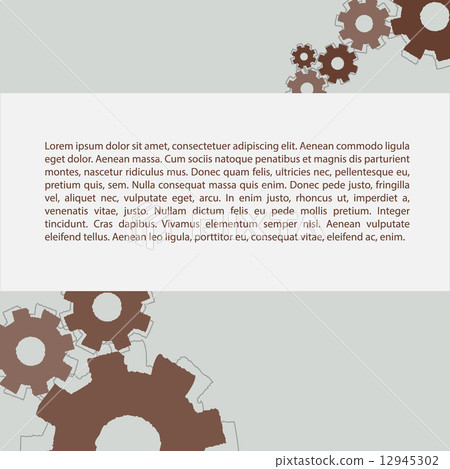 Gears pattern with text - Stock Illustration [12945302] - PIXTA