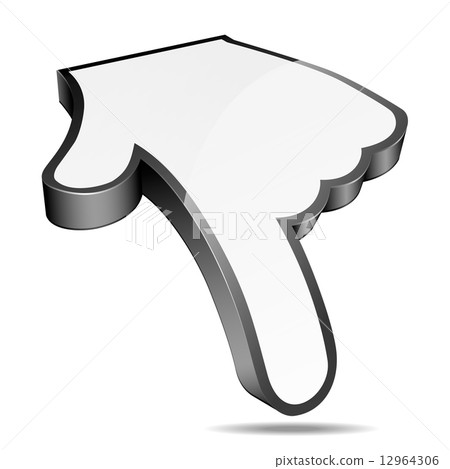 Vector Illustration of 3D cursor hand pointer. - Stock Illustration ...