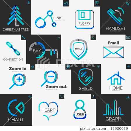 Abstract company logo vector collection - Stock Illustration [12980059 ...