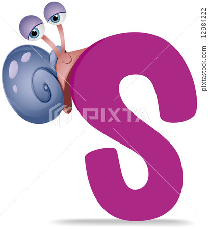 S for Snail - Stock Illustration [12984222] - PIXTA