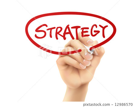 marker, strategy, hand - Stock Illustration [12986570] - PIXTA