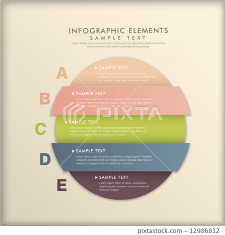 element, layout, infographic - Stock Illustration [12986812] - PIXTA