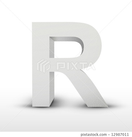 r, letter, type - Stock Illustration [12987011] - PIXTA