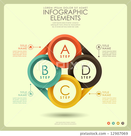 element, infographic, template - Stock Illustration [12987069] - PIXTA