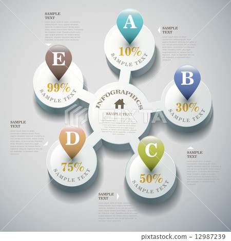 element, infographic, template - Stock Illustration [12987239] - PIXTA