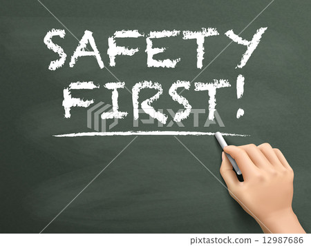 blackboard, safety, precaution - Stock Illustration [12987686] - PIXTA