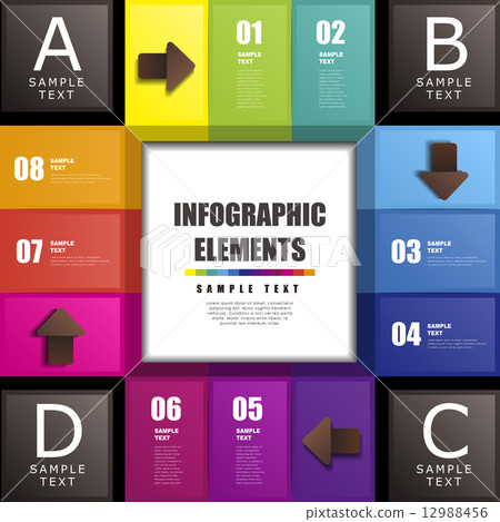 element, layout, infographic - Stock Illustration [12988456] - PIXTA