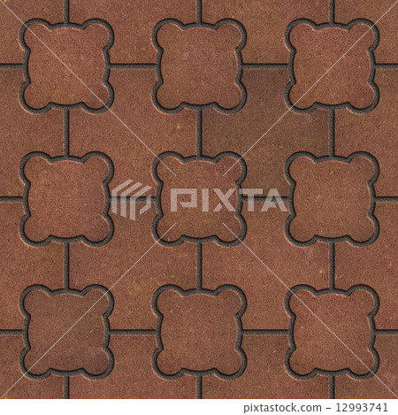 Brown Brick Pavers. Seamless Texture. - Stock Illustration [12993741 ...