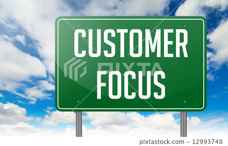 Customer Focus on Highway Signpost. - Stock Illustration [12993748] - PIXTA