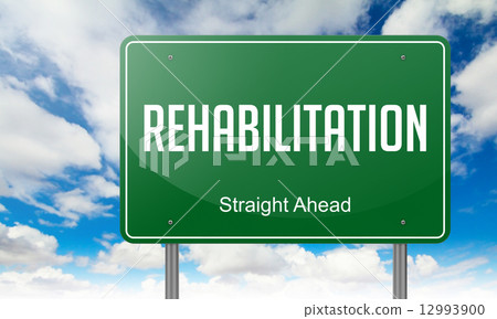 Rehabilitation on Highway Signpost. - Stock Illustration [12993900] - PIXTA