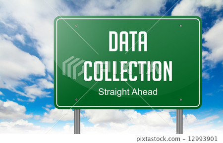 Data Collection on Highway Signpost. - Stock Illustration [12993901 ...