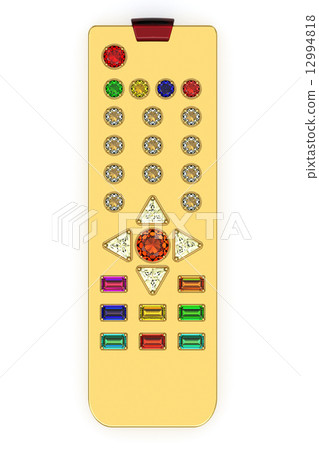 Golden universal remote control - Stock Illustration [12994818] - PIXTA