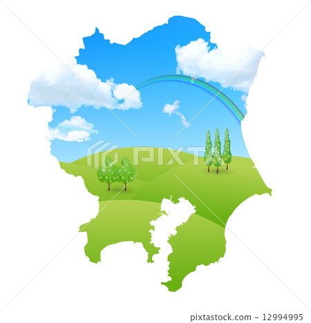 Kanto sky landscape - Stock Illustration [12994995] - PIXTA
