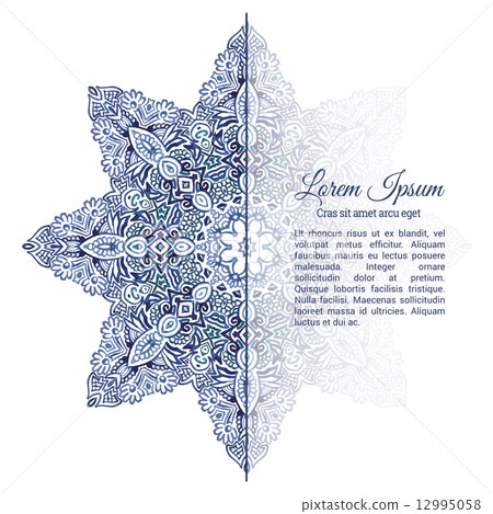 Watercolor doodle decorative border - Stock Illustration [12995058] - PIXTA