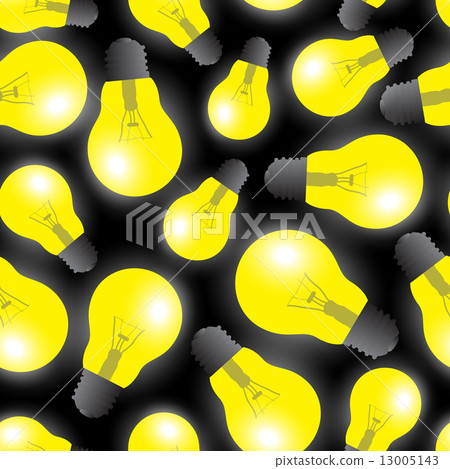 yellow light bulbs - light source seamless... - Stock Illustration ...