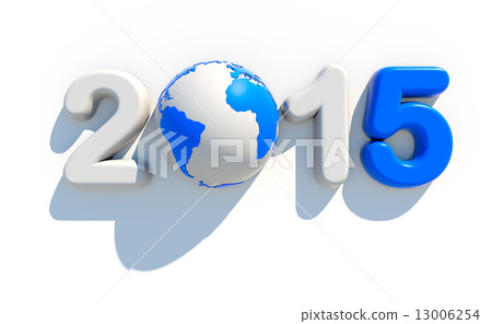 2015 new year logo | 3d illustration - Stock Illustration [13006254 ...