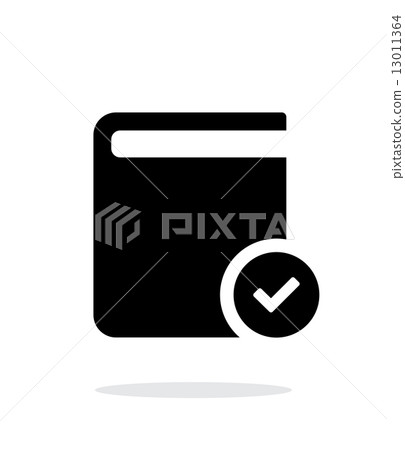 Check book simple icon on white background. - Stock Illustration ...