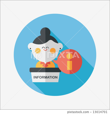 information counter flat icon with long... - Stock Illustration ...