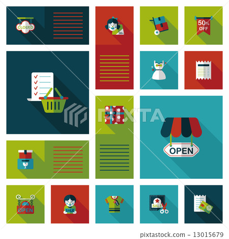 shopping flat app ui background,eps10 - Stock Illustration [13015679 ...