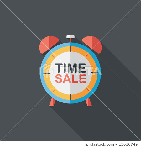 shopping limit sale flat icon with long... - Stock Illustration ...