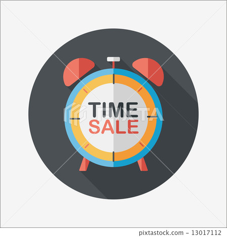 shopping limit sale flat icon with long... - Stock Illustration ...