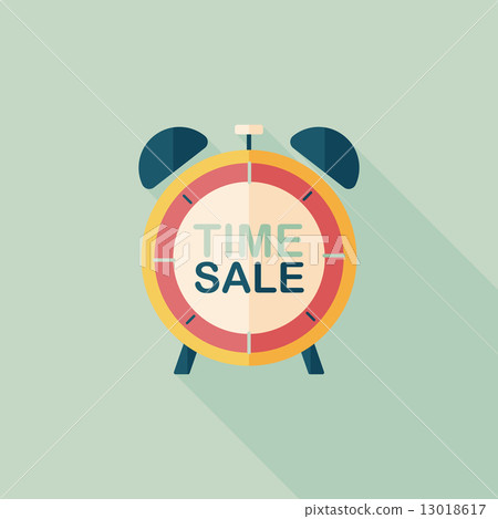 shopping limit sale flat icon with long... - Stock Illustration ...