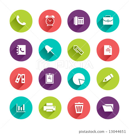 Flat Application Icons Set - Stock Illustration [13044651] - PIXTA