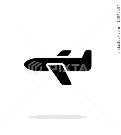 Airplane simple icon on white background. - Stock Illustration ...