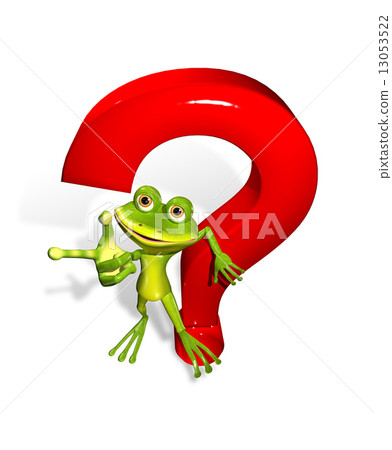frog with a question mark-插圖素材 [13053522] - PIXTA圖庫