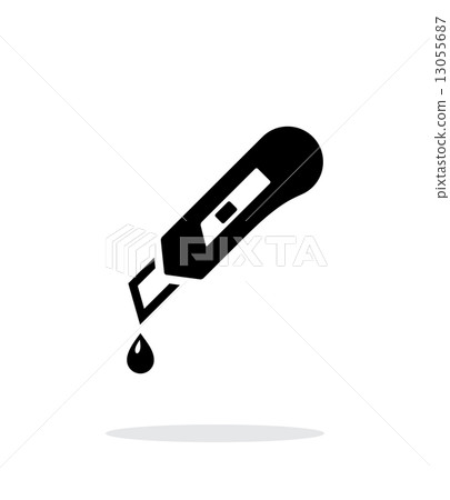Sharp knife icon on white background. - Stock Illustration [13055687 ...