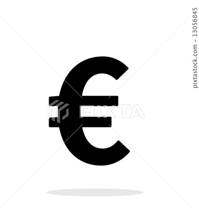 Euro icon on white background. - Stock Illustration [13056845] - PIXTA