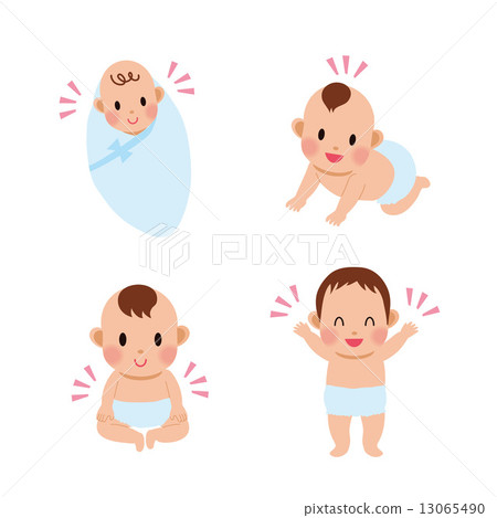 Baby Growth Illustration Set - Stock Illustration [13065490] - PIXTA