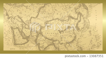 Gold card note background - Stock Illustration [13087351] - PIXTA