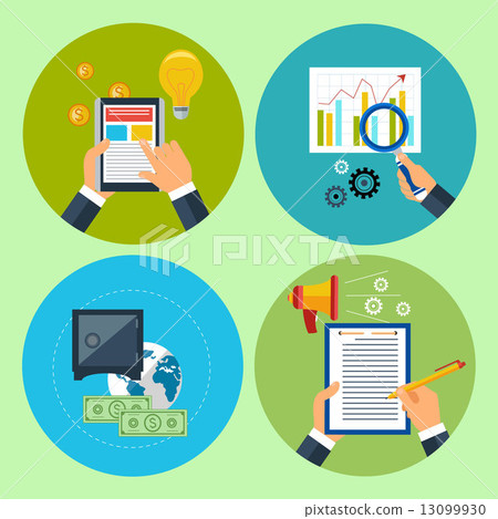 Modern management process - Stock Illustration [13099930] - PIXTA
