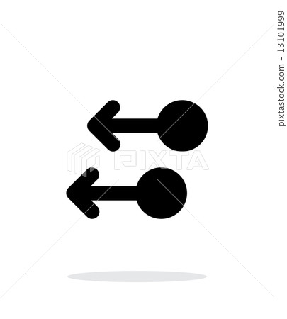 Two Finger drag left gesture abstract icon. - Stock Illustration ...