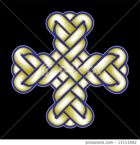 vector image of twisted Christian Holy cross - Stock Illustration ...