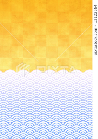Gold plating style of checker pattern and... - Stock Illustration ...