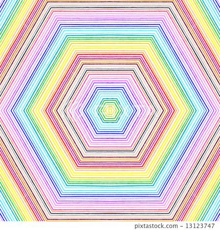Bright color lines pattern-插圖素材 [13123747] - PIXTA圖庫