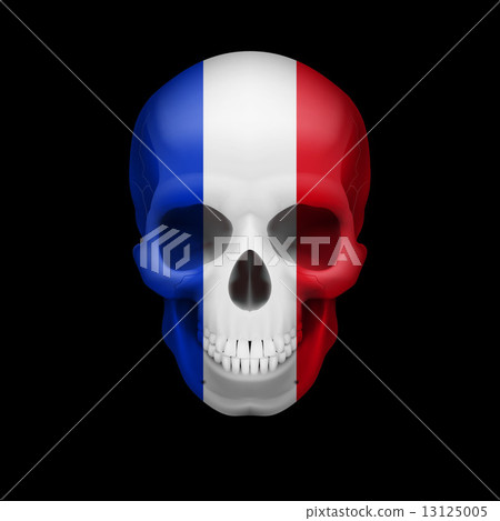 French flag skull - Stock Illustration [13125005] - PIXTA
