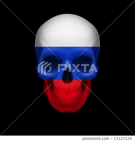 Russian flag skull - Stock Illustration [13125520] - PIXTA