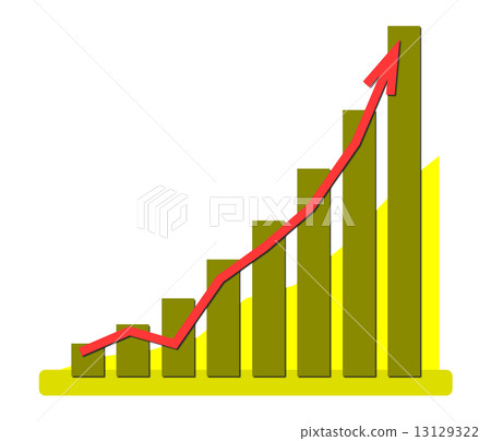 Growth graph - Stock Illustration [13129322] - PIXTA