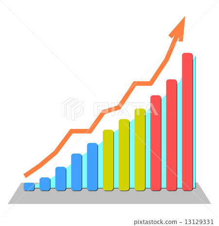 Growth graph - Stock Illustration [13129331] - PIXTA