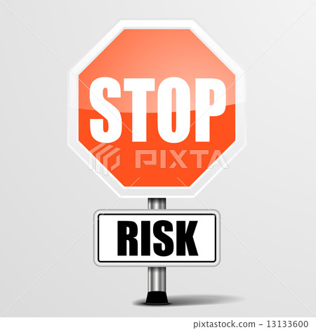 Stop Risk - Stock Illustration [13133600] - PIXTA