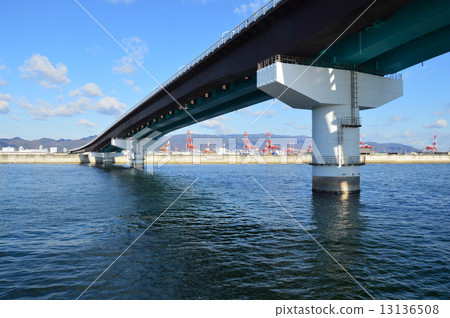 Kobe Sky Bridge (Chuo Ward, Kobe City, Hyogo) - Stock Photo [13136508 ...