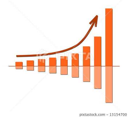 Increase graph - Stock Illustration [13154700] - PIXTA